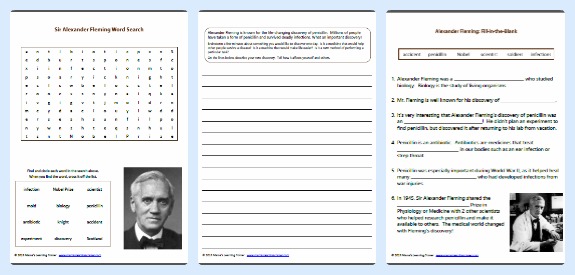 Sir Alexander Fleming Unit Study Helps with Printables - Mamas Learning ...
