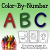 Color By Number Preschool Worksheets - Mamas Learning Corner