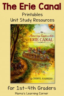The Erie Canal Unit Study Resources and Worksheets
