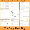 The Story About Ping Printables - Mamas Learning Corner