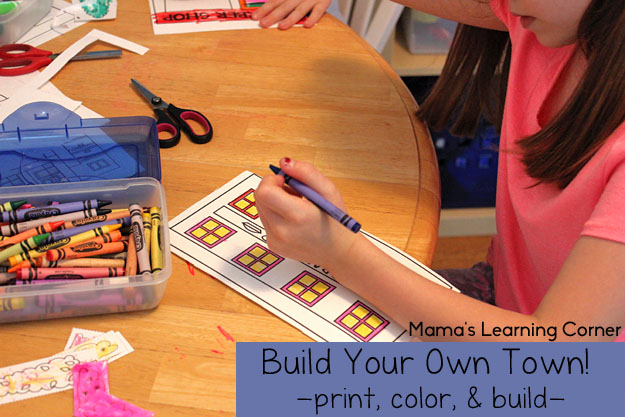 Build Your Own Town! - with Free Printables - Mamas Learning Corner