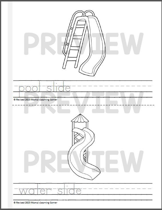Summer Coloring Pages: At the Pool! - Mamas Learning Corner