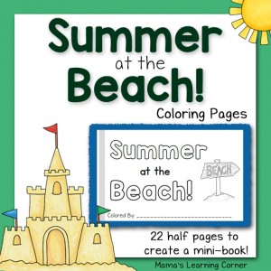 Summer Coloring Pages: At the Beach! - Mamas Learning Corner