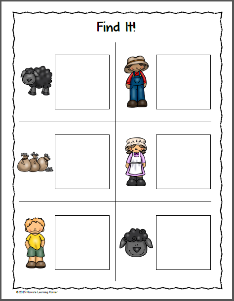 Baa Baa Black Sheep Nursery Rhyme Packet - Mamas Learning Corner Baa Baa Black Sheep Nursery Rhyme Packet - Mamas Learning Corner