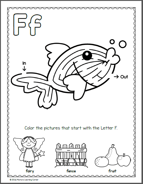 Alphabet Mazes - Mamas Learning Corner