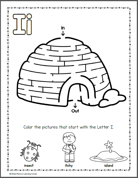 Alphabet Mazes - Mamas Learning Corner