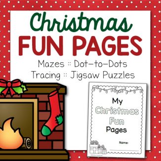 Christmas Label the Picture Worksheets - Mamas Learning Corner