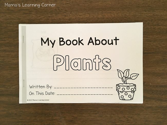 Plants Writing Booklet with Picture Dictionary - Mamas Learning Corner