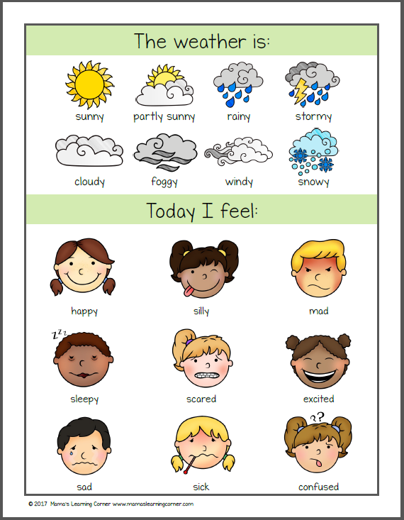 Preschool Calendar Notebook for 2017-2018 - Mamas Learning Corner