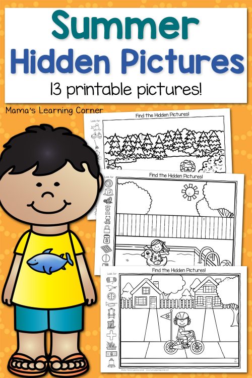 Summer Hidden Pictures - Mamas Learning Corner