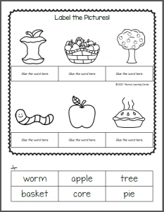 Apple Worksheets - Mamas Learning Corner