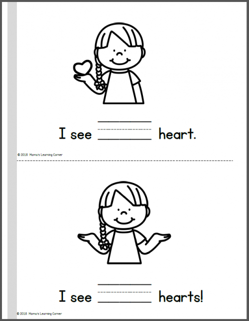 I Can Count Hearts Interactive Counting Booklet - Mamas Learning Corner