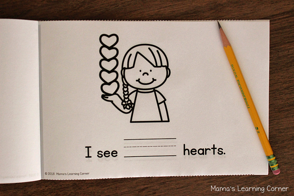 I Can Count Hearts Interactive Counting Booklet - Mamas Learning Corner