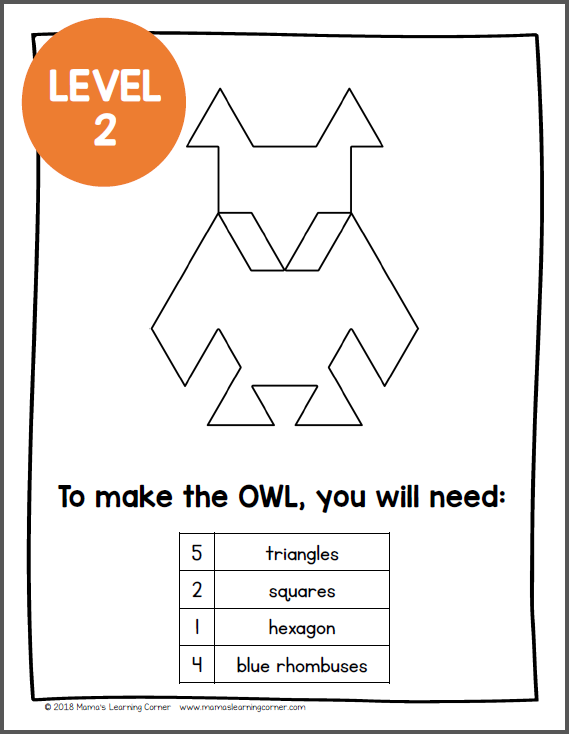 Fall Pattern Block Mats - Mamas Learning Corner