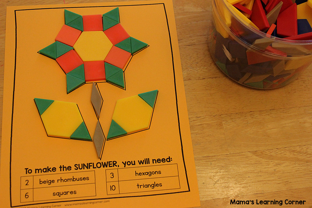 Fall Pattern Block Mats - Mamas Learning Corner