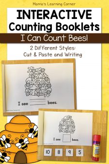 I Can Count Bees Counting Booklet - Mamas Learning Corner