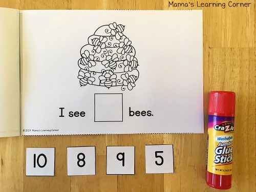 I Can Count Bees Counting Booklet - Mamas Learning Corner