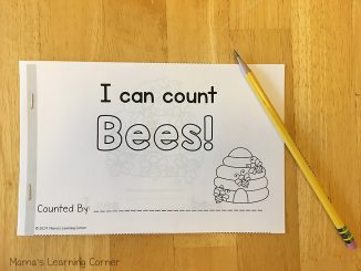 I Can Count Bees Counting Booklet - Mamas Learning Corner