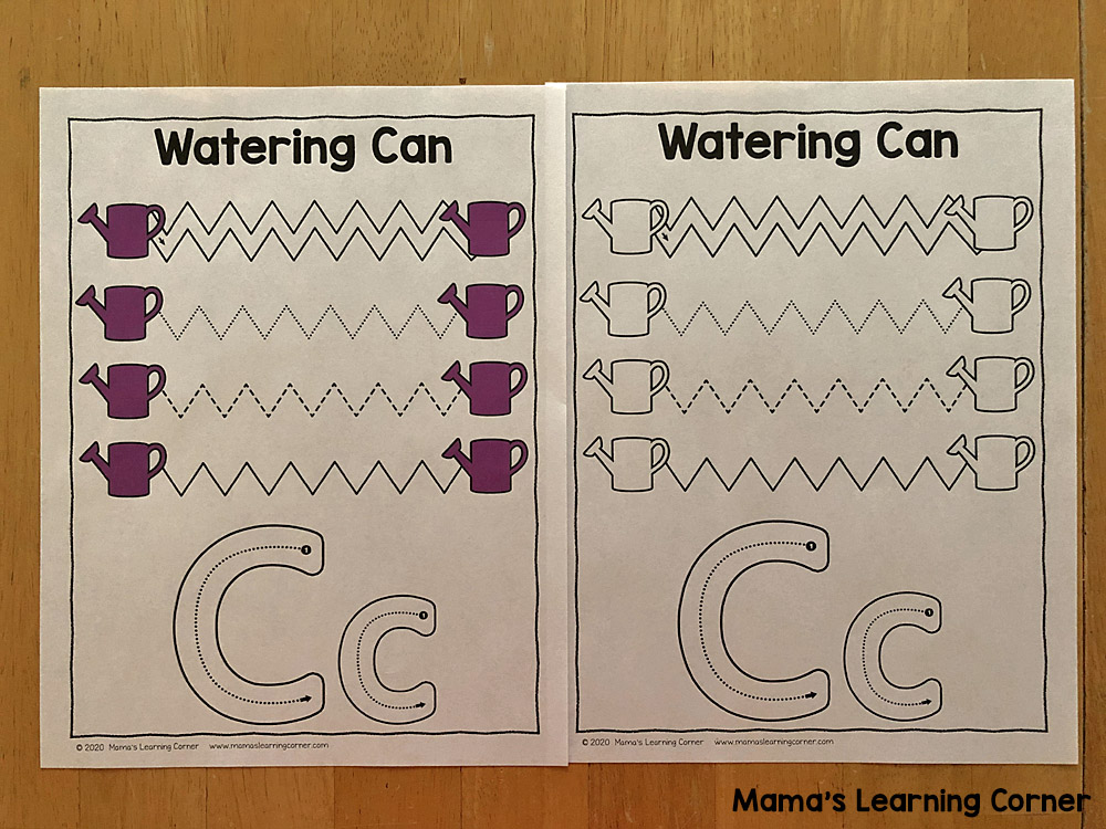 Spring Tracing Worksheets for Preschool - Mamas Learning Corner