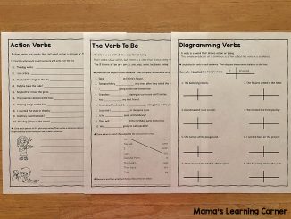 Verb Worksheets for 3rd and 4th Grades - Mamas Learning Corner