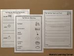 Fall Word Wall with File Folder Activities - Mamas Learning Corner