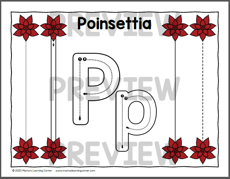 Christmas Tracing Worksheets for Preschool - Mamas Learning Corner