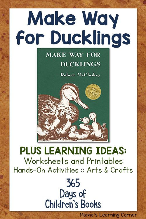 Day 5 of Children's Books - Make Way for Ducklings - Mamas Learning Corner