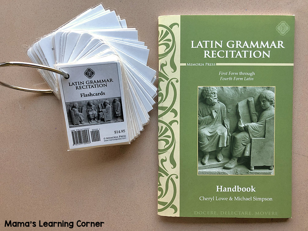 In Our Homeschool - Latin Recitation Guide and Flash Cards - Mamas ...