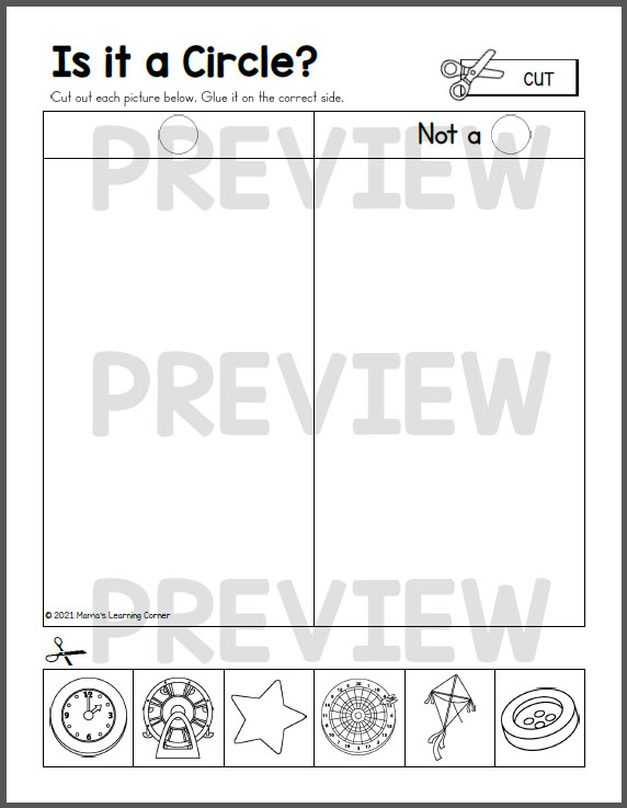 Circle Worksheets and Booklet - Mamas Learning Corner