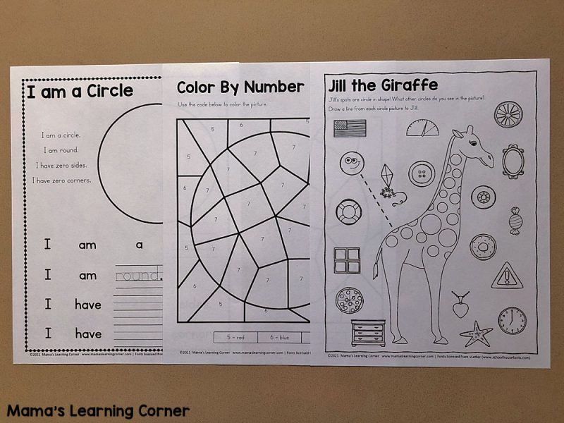 Circle Worksheets for Preschool and Kindergarten - Mamas Learning Corner