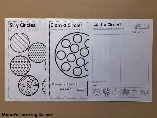 Circle Worksheets for Preschool and Kindergarten - Mamas Learning Corner