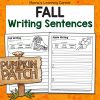 Fall Writing Sentences Worksheets - Mamas Learning Corner