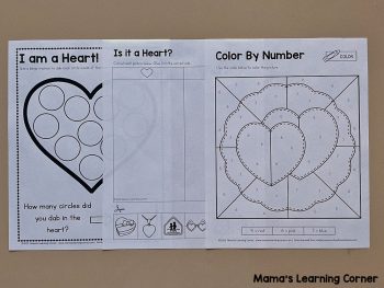 Heart Worksheets for Preschool and Kindergarten - Mamas Learning Corner