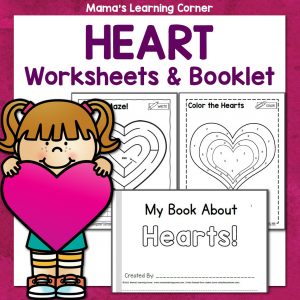 Heart Worksheets for Preschool and Kindergarten - Mamas Learning Corner
