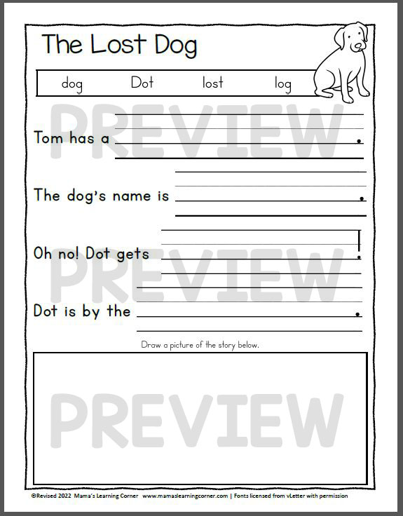 Kindergarten Reading and Phonics Packet 1 - Mamas Learning Corner