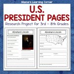 U.S. Presidents Research Project - Mamas Learning Corner