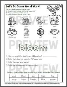 Spring Worksheets for Kindergarten and First Grade - Mamas Learning Corner