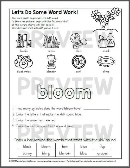 Spring Worksheets for Kindergarten and First Grade - Mamas Learning Corner