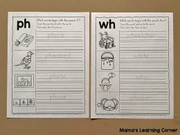 Beginning and Ending Digraph Writing Practice Worksheets - Mamas ...
