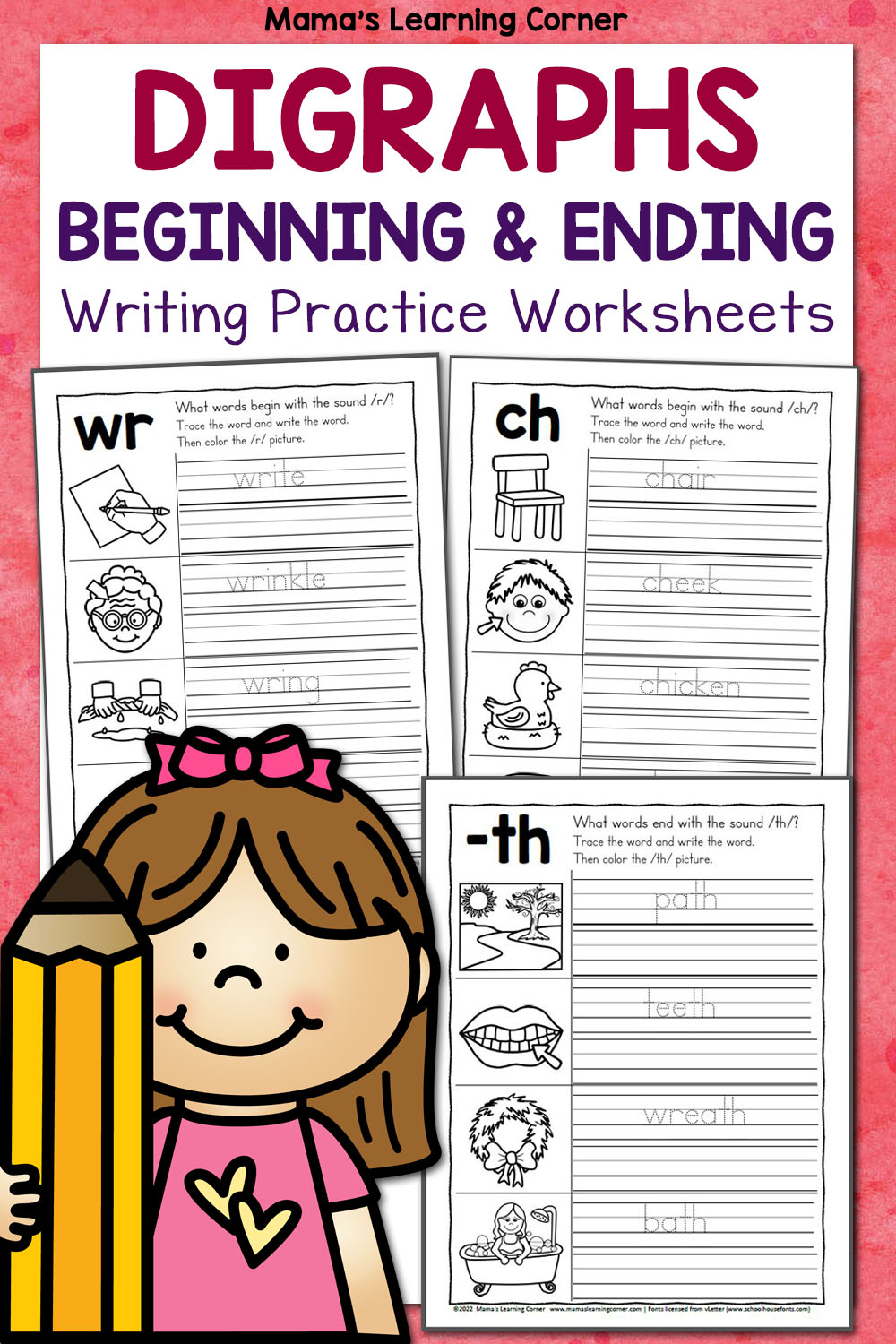 Beginning and Ending Digraph Writing Practice Worksheets - Mamas ... Beginning and Ending Digraph Writing Practice Worksheets - Mamas ...