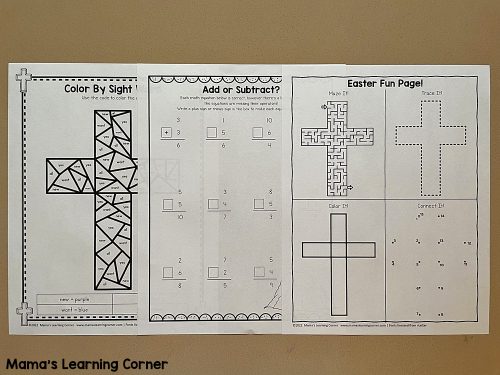 Christian Easter Worksheets for Kindergarten and First Grade - Mamas ...