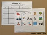 Long Vowel Sorting Activity - Mamas Learning Corner