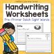 Handwriting Worksheets for Kids: Pre-Primer Dolch Words! - Mamas ...