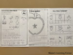 Apple Worksheets for Kindergarten-First Grade - Mamas Learning Corner
