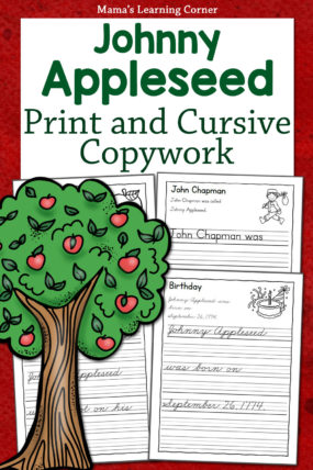 Johnny Appleseed Worksheets and Unit Study Resources - Mamas Learning ...