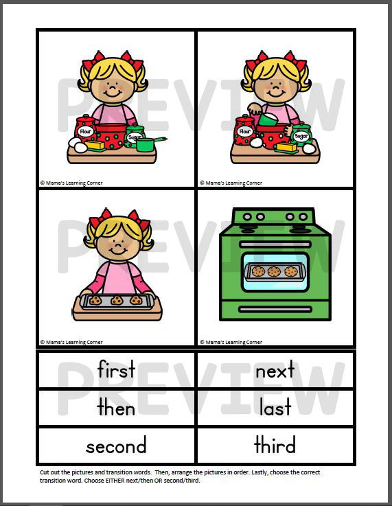 How to Make Cookies Sequencing Activities - Mamas Learning Corner