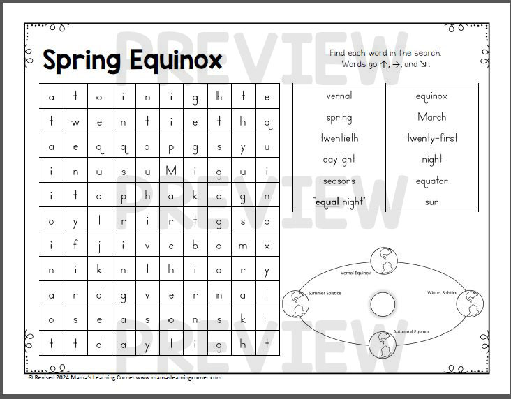 March Word Search Packet – St. Patrick’s Day, Daylight Savings Time ...