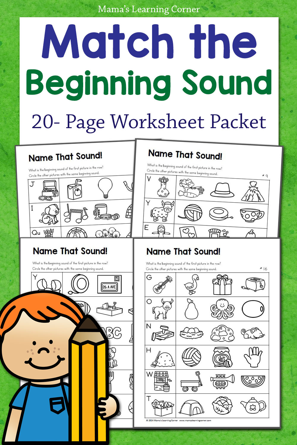 Family Sounds Worksheets